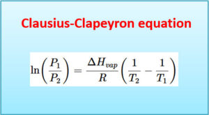 Clausius-Clapeyron equation – Derivation with Applications | Read Chemistry